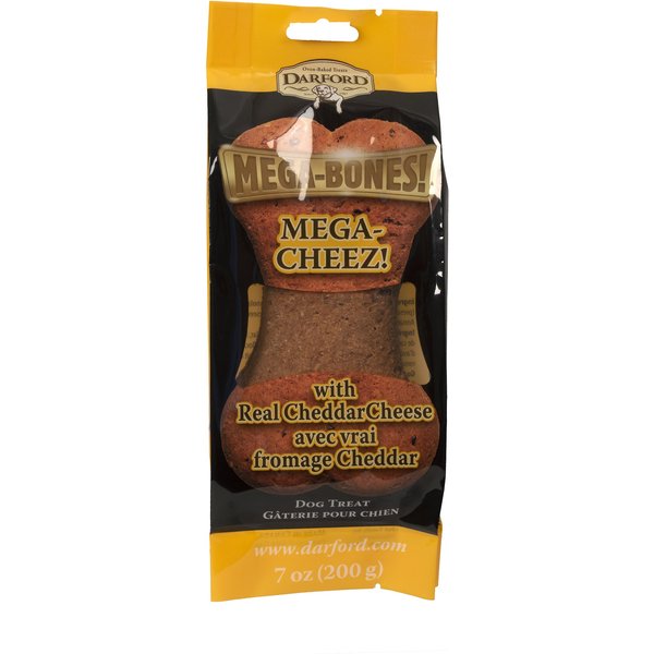 DARFORD Mega P'Nut Flavor Bone Dog Treat, 7-oz - Chewy.com