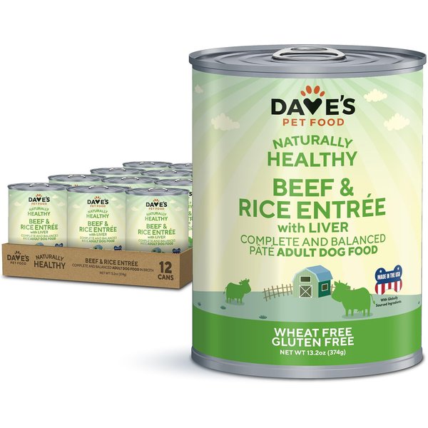 DAVE'S PET FOOD 95% Premium Beef & Beef Liver Pate Grain-Free Recipe ...