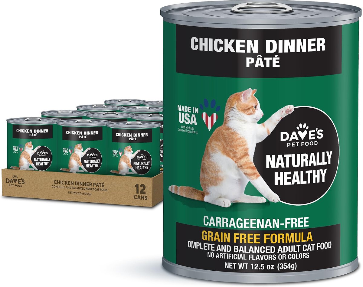 DAVE'S PET FOOD Naturally Healthy Chicken Dinner Formula Pate Grain ...