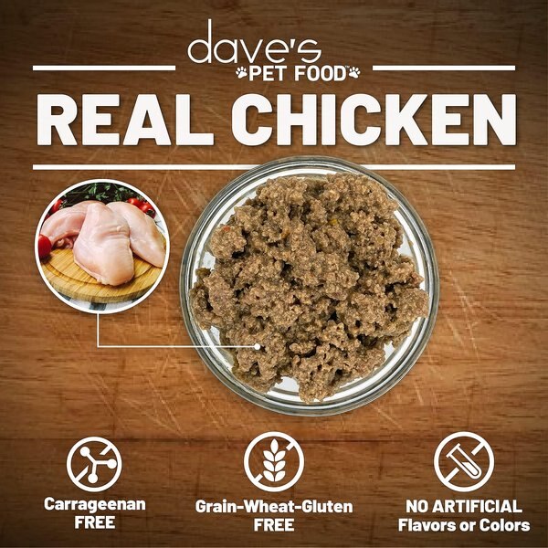 DAVE'S PET FOOD Naturally Healthy Chicken Dinner Formula Pate Grain ...
