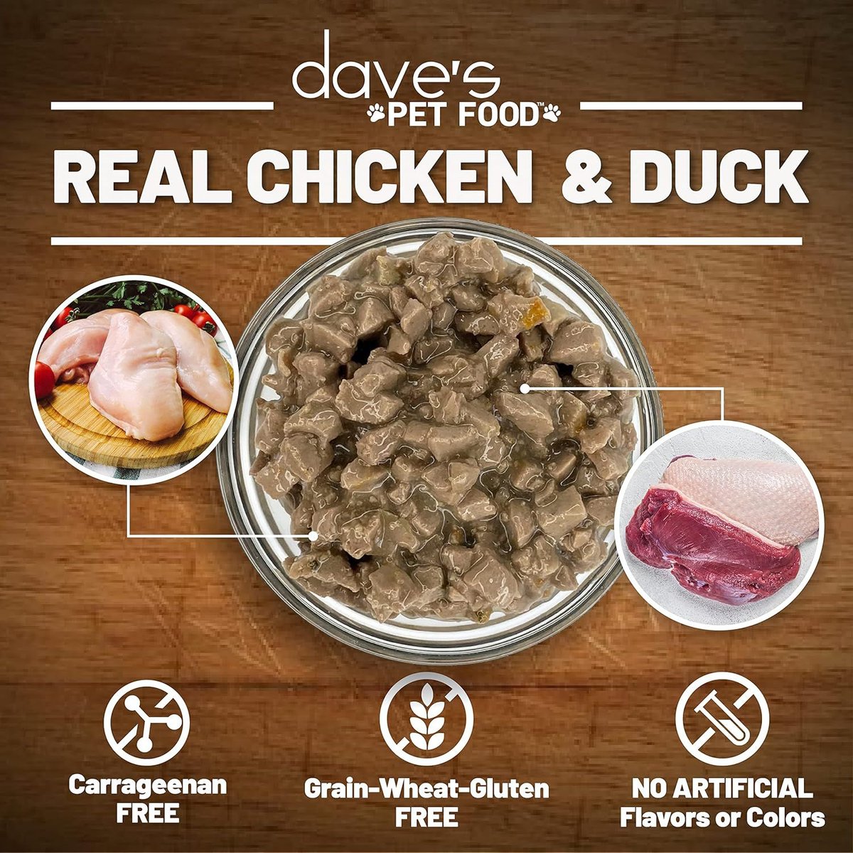 DAVE'S PET FOOD Naturally Healthy Farmyard Fowl Chicken & Duck Recipe ...