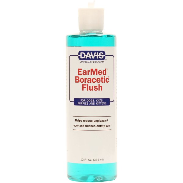 DAVIS EarMed Boracetic Dog & Cat Flush, 12-fl oz bottle - Chewy.com