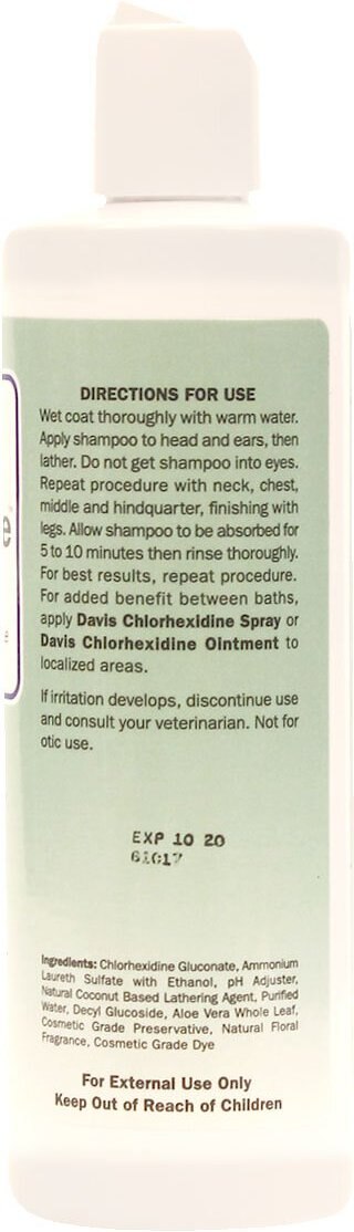 DAVIS Maximum Chlorhexidine Dog & Cat Shampoo, 12-fl oz bottle - Chewy.com