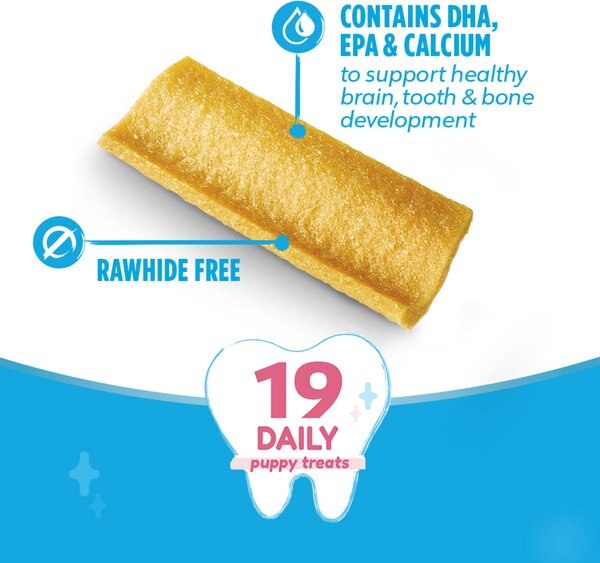 DENTALIFE Chicken Flavored Puppy Teething Dental Chews, 19 count ...