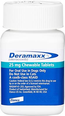DERAMAXX (deracoxib) Chewable Tablets for Dogs, 25-mg - Easy Refills ...