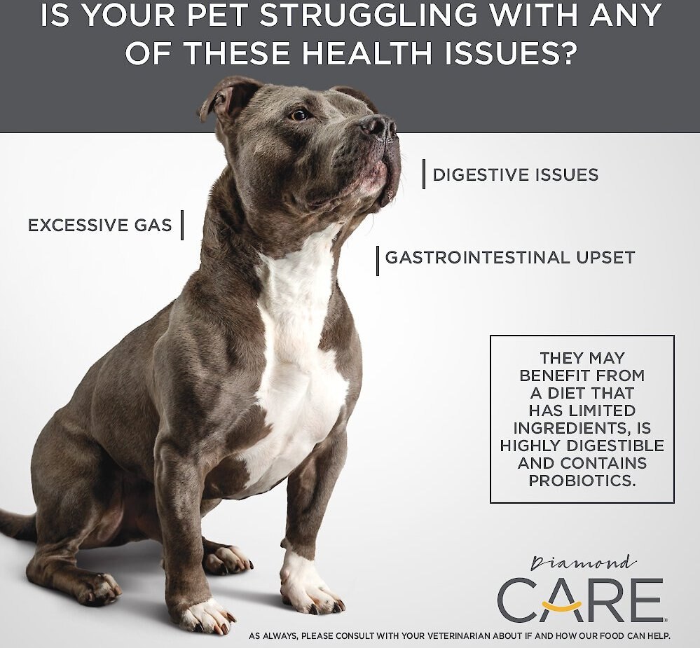 DIAMOND Care Sensitive Stomach Formula Adult Grain-Free Dry Dog Food, 8 ...