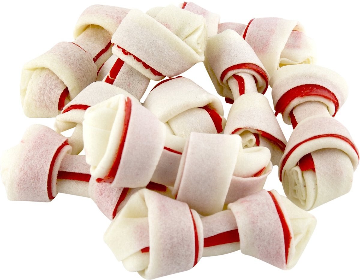 DINGO Mini Meat in the Middle Dog Rawhide Chews, 35 count - Chewy.com