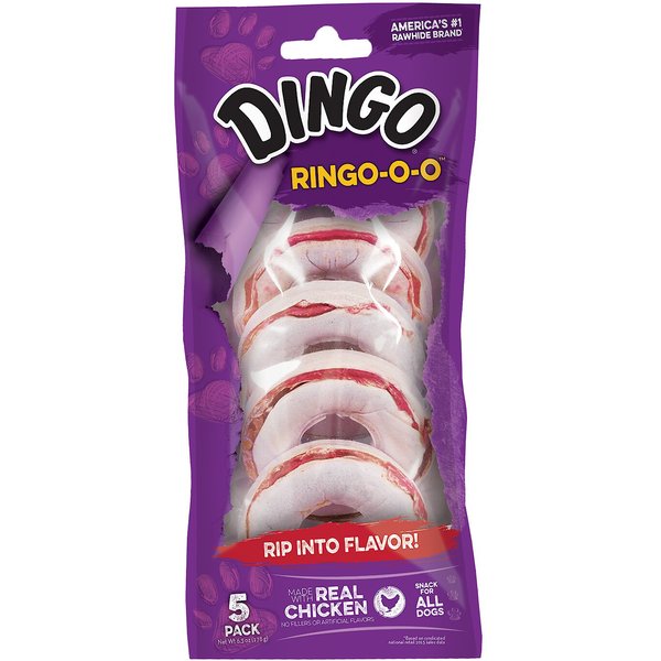 DINGO Ringo-O-O Dog Treats, 5 count - Chewy.com