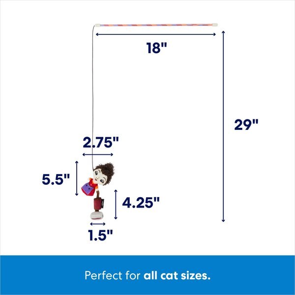 DISNEY Halloween Hocus Pocus' Mary's Vacuum Teaser Wand Cat Toy with ...