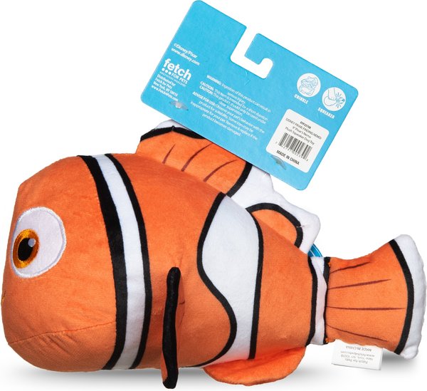 DISNEY PIXAR Finding Nemo Nemo Squeaky Plush Dog Toy, 9-in - Chewy.com
