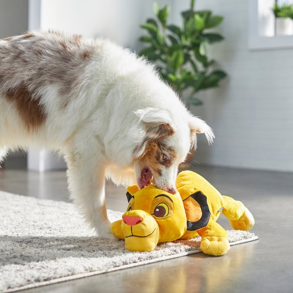 Discontinued - DISNEY Simba Jumbo Plush Squeaky Dog Toy - Chewy.com