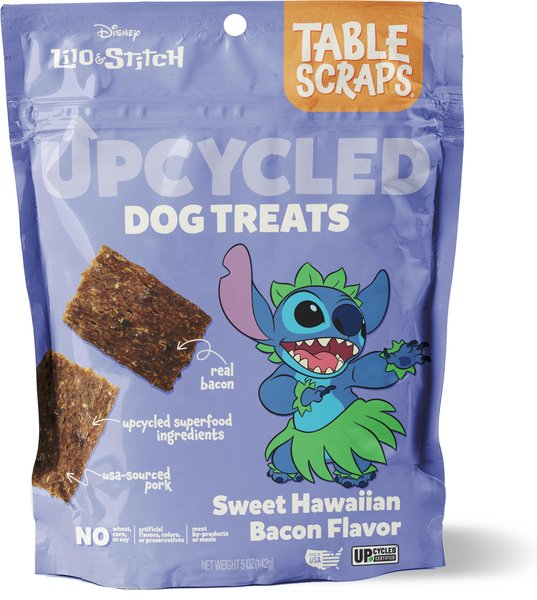 DISNEY TABLE SCRAPS Stitch Sweet Hawaiian Bacon Flavor Upcycled Dog ...