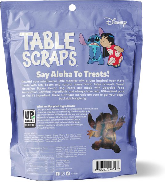 DISNEY TABLE SCRAPS Stitch Sweet Hawaiian Bacon Flavor Upcycled Dog ...