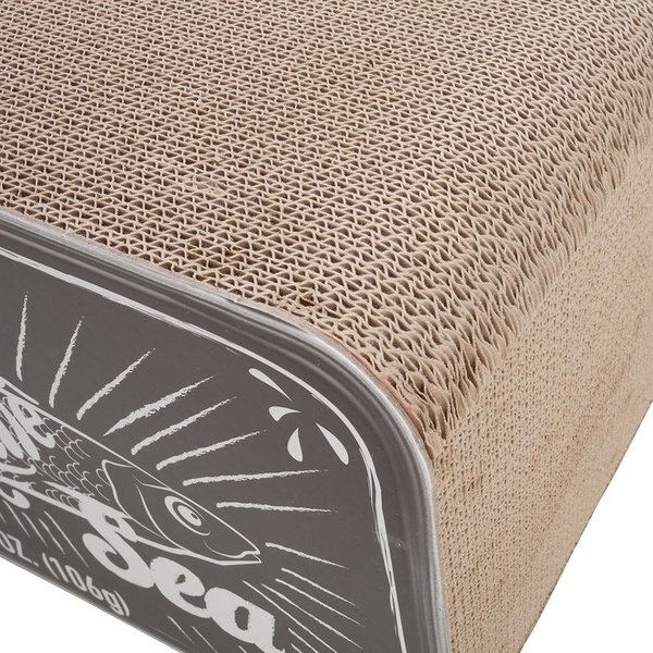 DISTRICT 70 SARDINE Cardboard Cat Scratcher, Black - Chewy.com