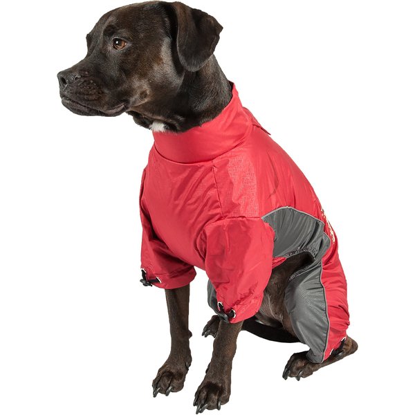 DOG HELIOS Blizzard Full-Bodied Reflective Dog Jacket, Cola Red, Medium ...