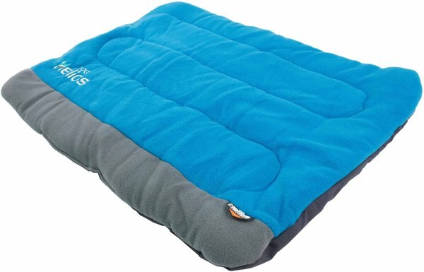 DOG HELIOS Combat-Terrain Outdoor Folding Dog Bed, Blue / Grey, Medium ...