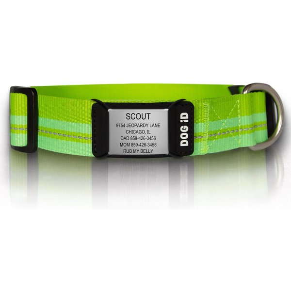 Out of Stock - DOG ID The Rock Solid Personalized ID Tag Dog Collar ...