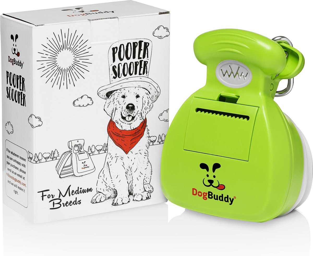 DOGBUDDY Dog Pooper Scooper, Kiwi, Medium - Chewy.com