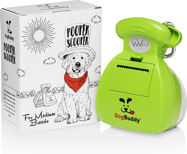 DOGBUDDY Dog Pooper Scooper, Kiwi, Medium - Chewy.com
