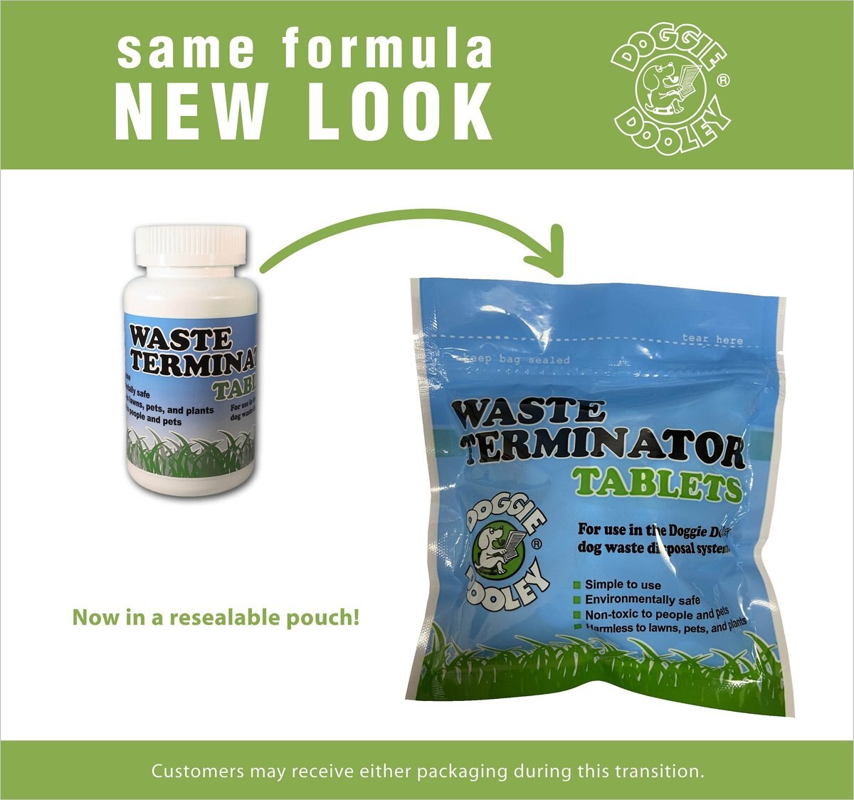 DOGGIE DOOLEY Waste Terminator Tablets, 100 count - Chewy.com