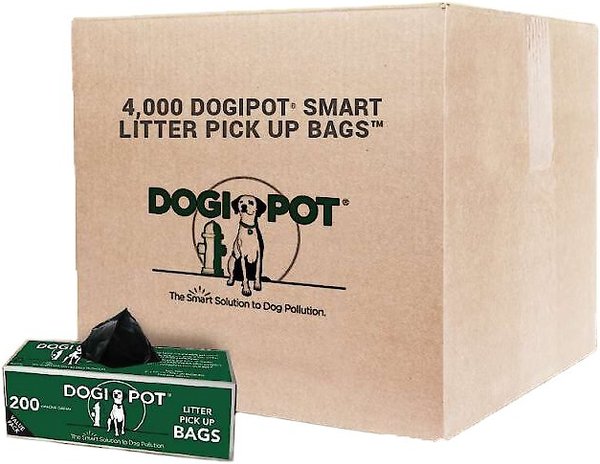 DOGIPOT Smart Litter Dog Poop Pick Up Bags, 4,000 count - Chewy.com