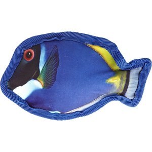 DOGLINE Topical Blue Tang Squeaky Dog Toy, 7-in - Chewy.com