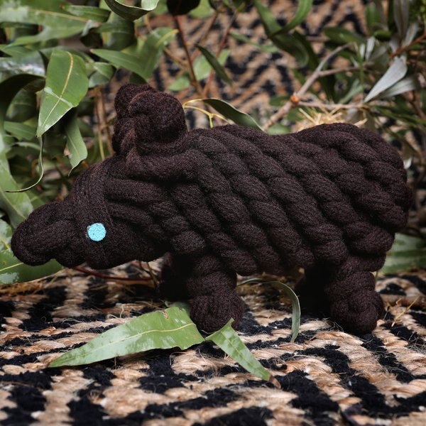 Out of Stock - DOOG Outback Tails Wazza the Wombat Dog Chew Toy, Brown ...