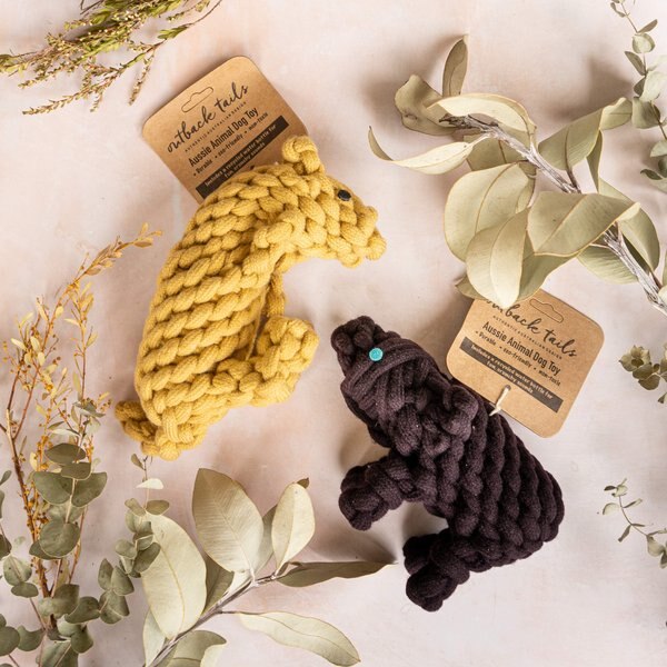 Out of Stock - DOOG Outback Tails Wazza the Wombat Dog Chew Toy, Brown ...