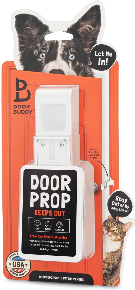 DOOR BUDDY Dog & Cat Door Prop, White - Chewy.com
