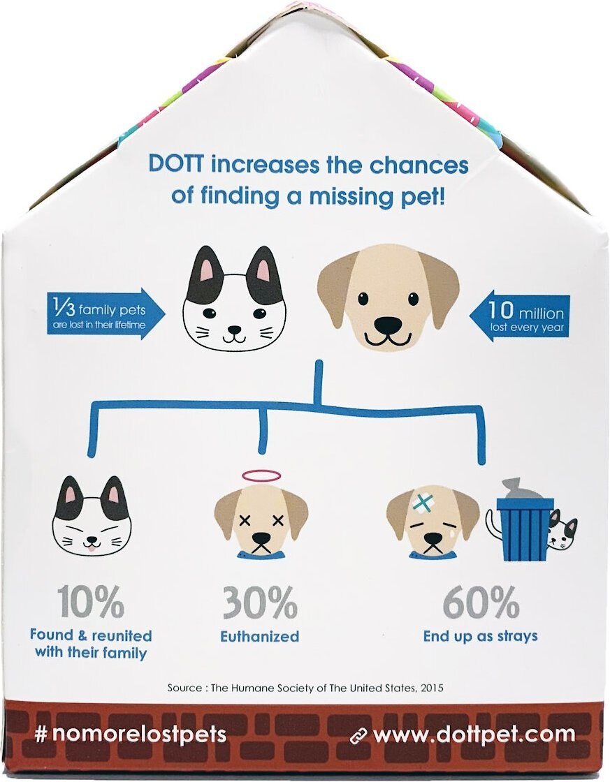 Discontinued - DOTT Smart Dog & Cat Tag Tracker, Golden - Chewy.com