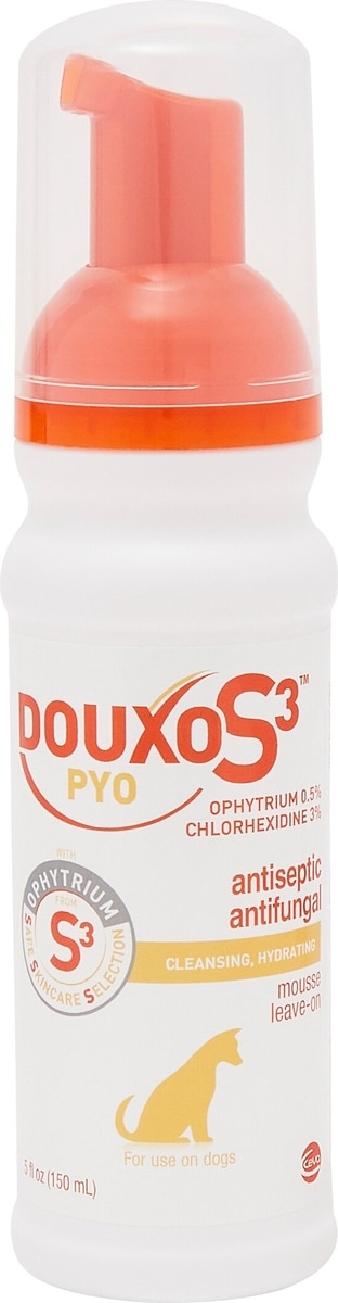 DOUXO S3 PYO Antiseptic Antifungal Chlorhexidine Dog Mousse, 5.1-oz ...