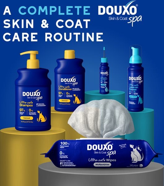 DOUXO Skin & Coat SPA UltraSafe Dewaxing Ear Cleaner, 4.1-fl oz bottle ...