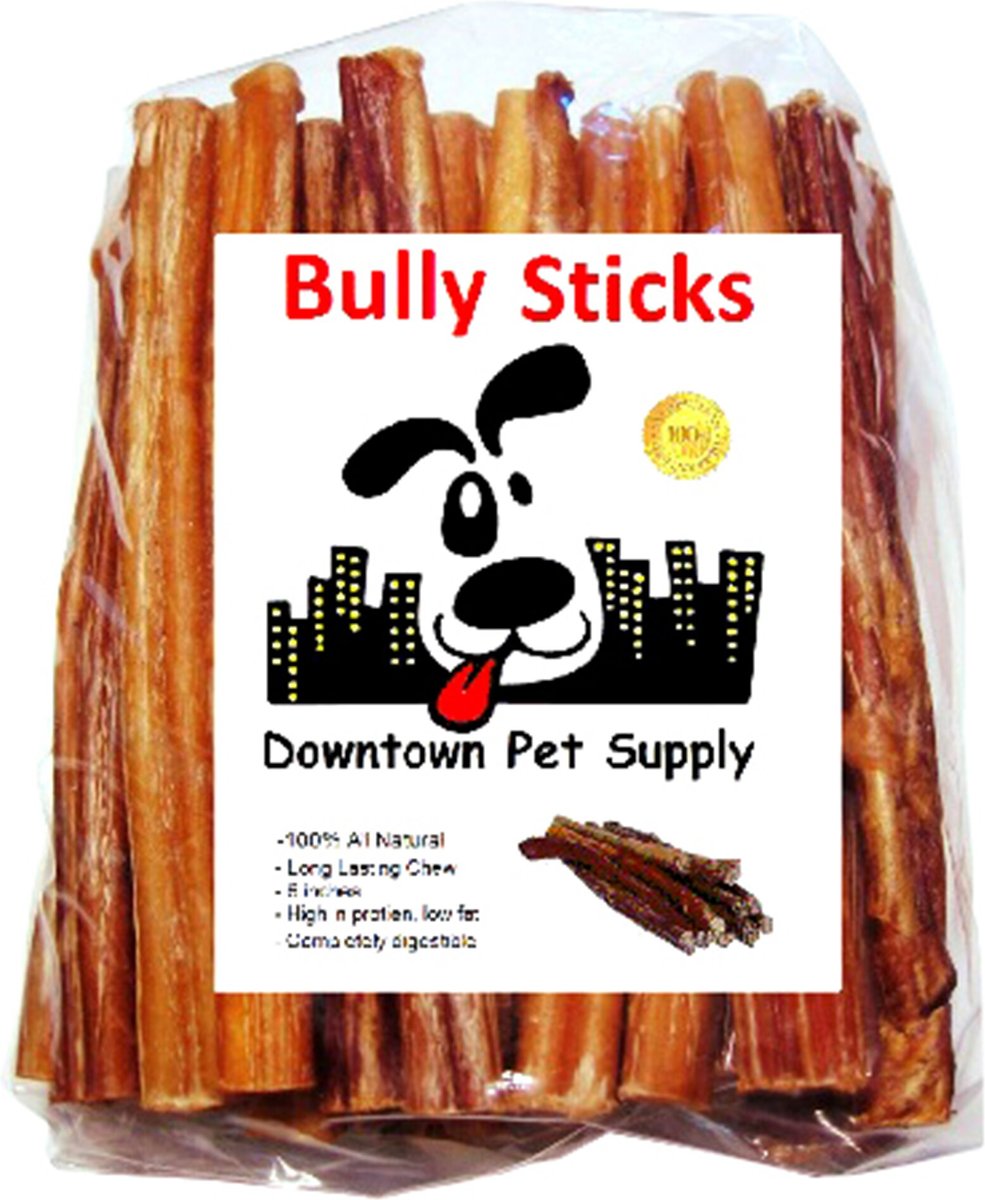 DOWNTOWN PET SUPPLY 6" Bully Sticks Dog Treats, 48 pack - Chewy.com