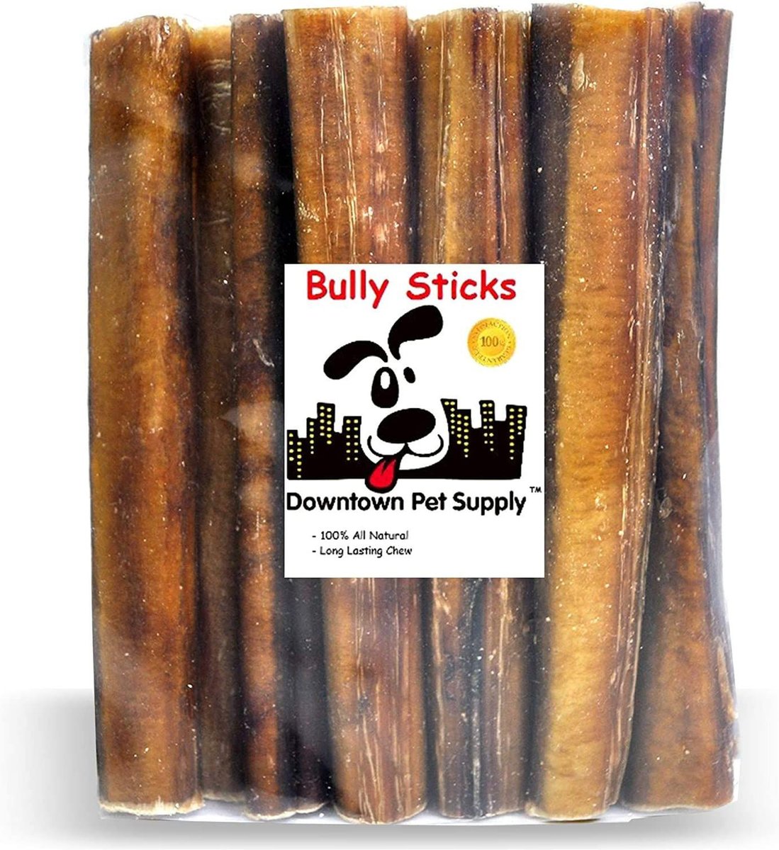 DOWNTOWN PET SUPPLY Bully Sticks 6-in Jumbo Dog Treats, 5 count - Chewy.com