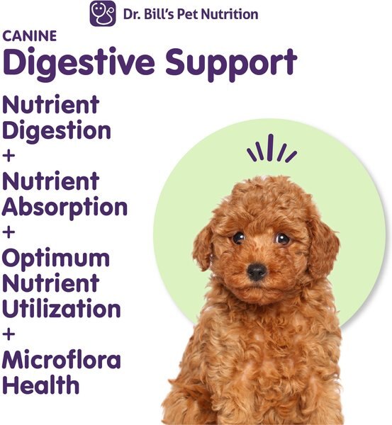 DR. BILL'S PET NUTRITION Canine Digestive Support Probiotics ...