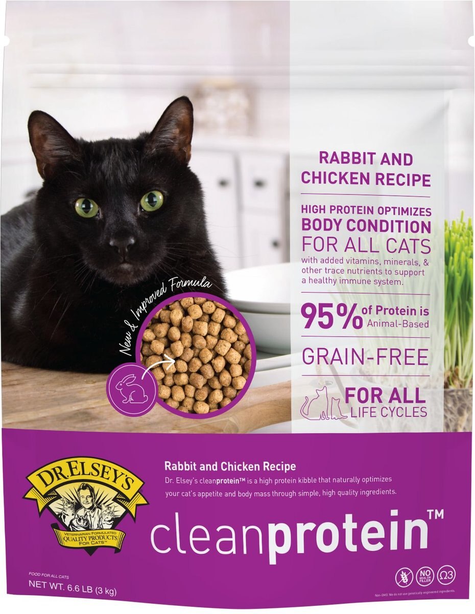 Discontinued - DR. ELSEY'S cleanprotein Rabbit Kibble Cat Dry Food, 6.6 ...
