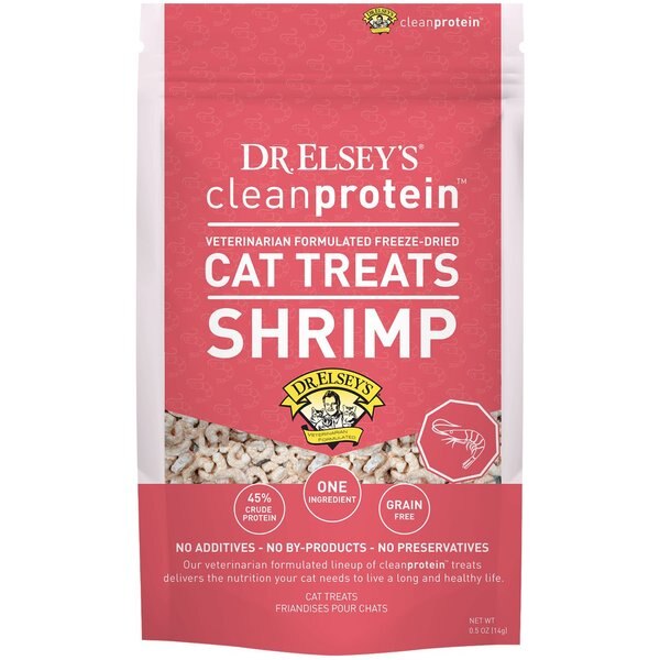 DR. ELSEY'S Freeze-Dried Shrimp Cat Treats, 2-oz bag - Chewy.com