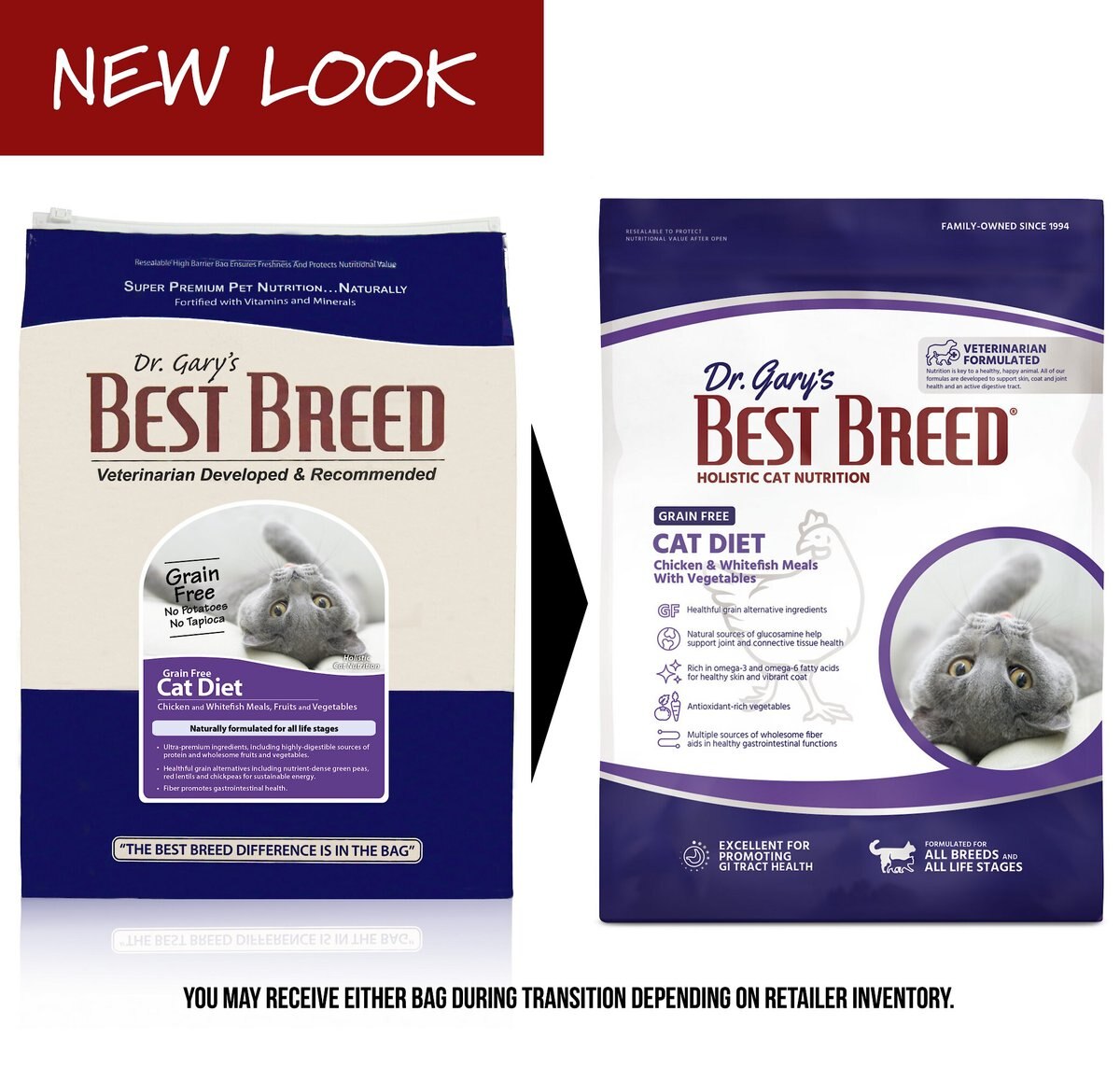 DR. GARY'S BEST BREED Holistic Grain-Free All Life Stages Dry Cat Food ...