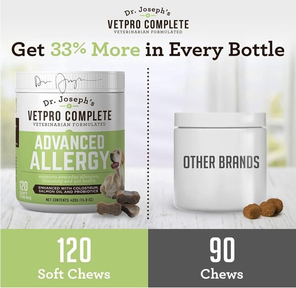 DR. JOSEPH'S VETPRO COMPLETE Beef Flavored Soft Chew Advanced Allergy ...