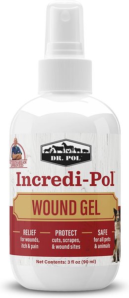 DR. POL Incredi-Pol Wound Gel for Dogs, Cats, & All Pets, 3-fl oz ...