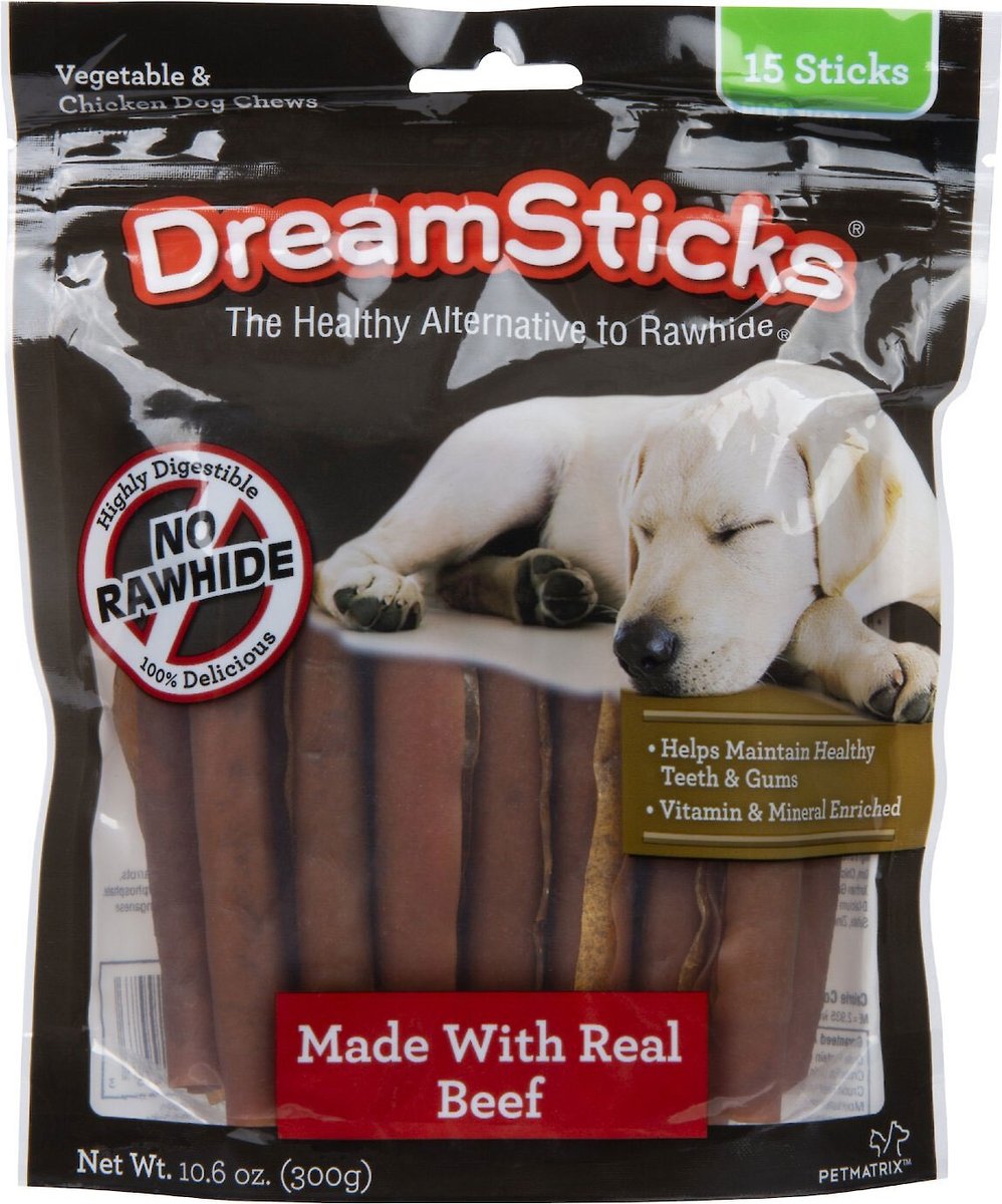 DREAMBONE DreamSticks Beef Chews Dog Treats, 30 count - Chewy.com
