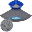 DRYMATE Corner Ridged Cat Litter Trapping Mat, Grey, 29.5-in x 29.5-in ...