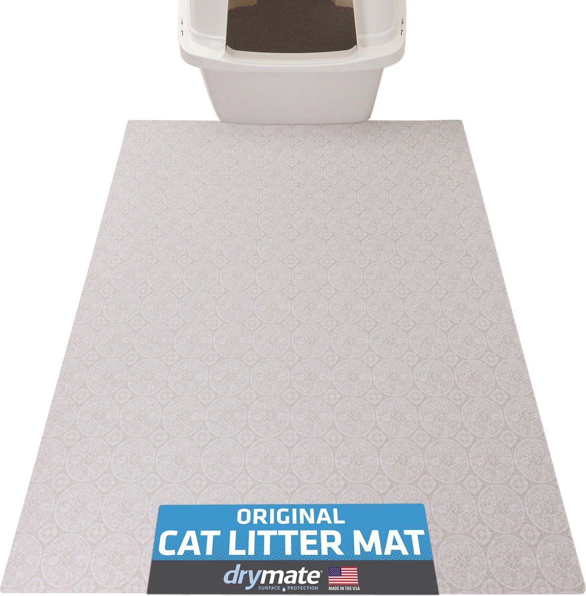 DRYMATE Protective & Decorative Cat Litter Mat, Tan Global, X-Large, 29 ...