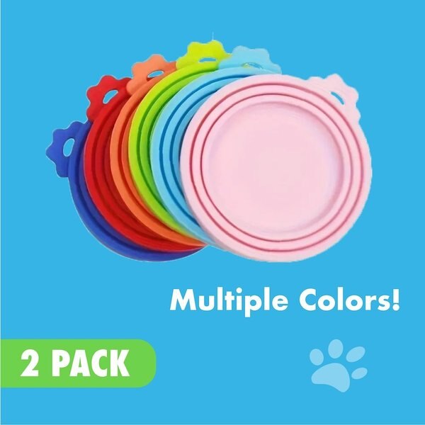 DUKE-N-BOOTS Silicon Pet Can Food Cover, 2 count - Chewy.com