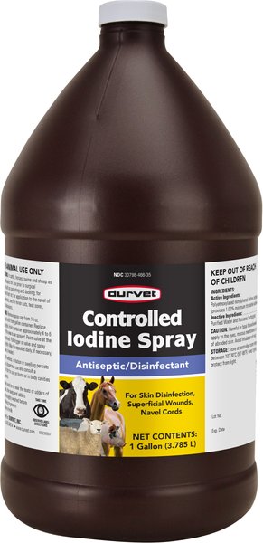 DURVET Controlled Iodine Farm Animal First Aid Spray, 1-gal - Chewy.com