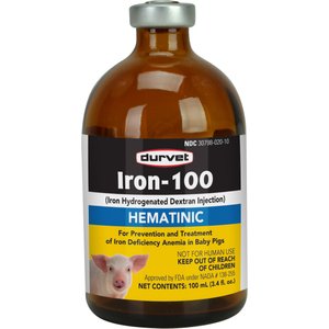 DURVET Iron Swine Supplement, 100-ml - Chewy.com