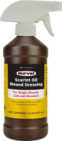 DURVET Scarlet Oil Horse Wound Dressing, 16-oz bottle - Chewy.com