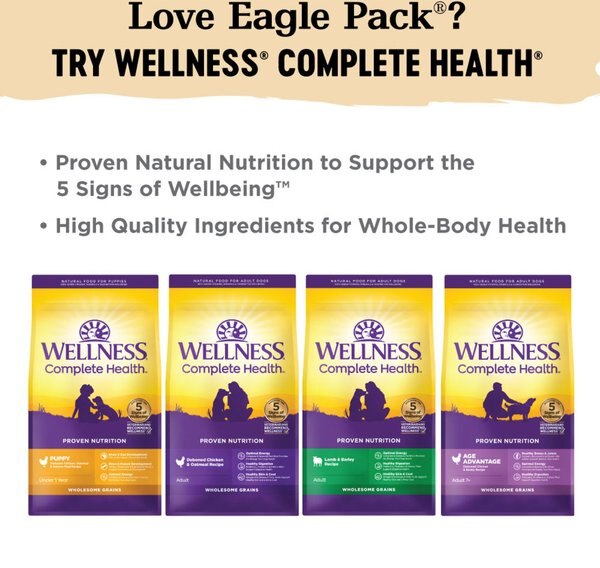 EAGLE PACK Original Chicken Meal & Pork Meal Formula Dry Dog Food, 30 ...