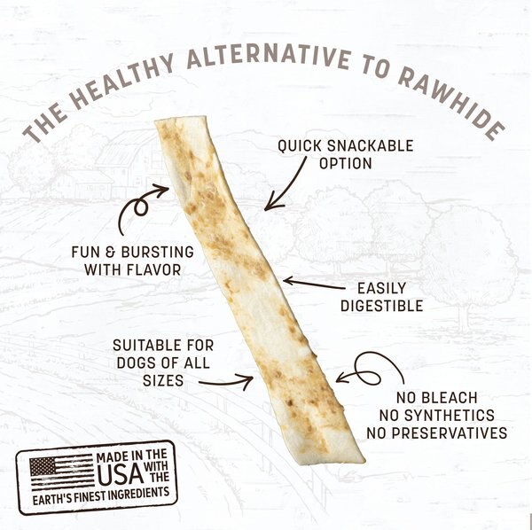 EARTH ANIMAL No-Hide Strips Thin Natural Rawhide Alternative Chicken ...