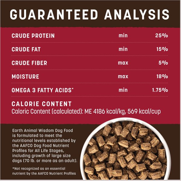 EARTH ANIMAL Wisdom Air-Dried From the Land Recipe with Venison, Beef ...